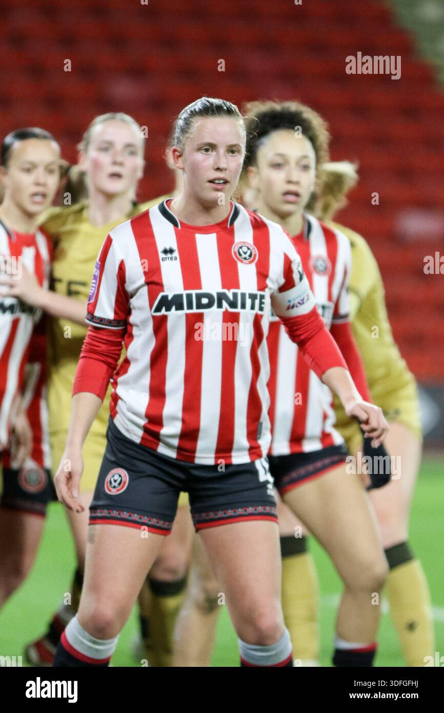 Ella Kinzett (4 Sheffield United Women) during the Barclays Womens ...