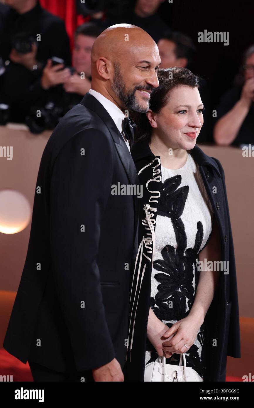 BEVERLY HILLS, CALIFORNIA - JANUARY 11: Keegan-Michael Key and Elle Key ...