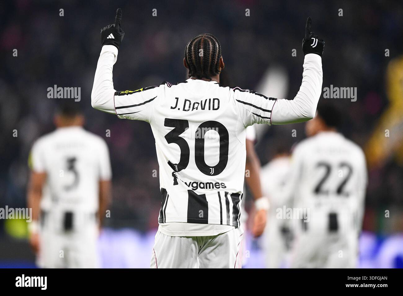 TURIN, ITALY - JANUARY 12: Khephren Thuram of Juventus FC during the ...