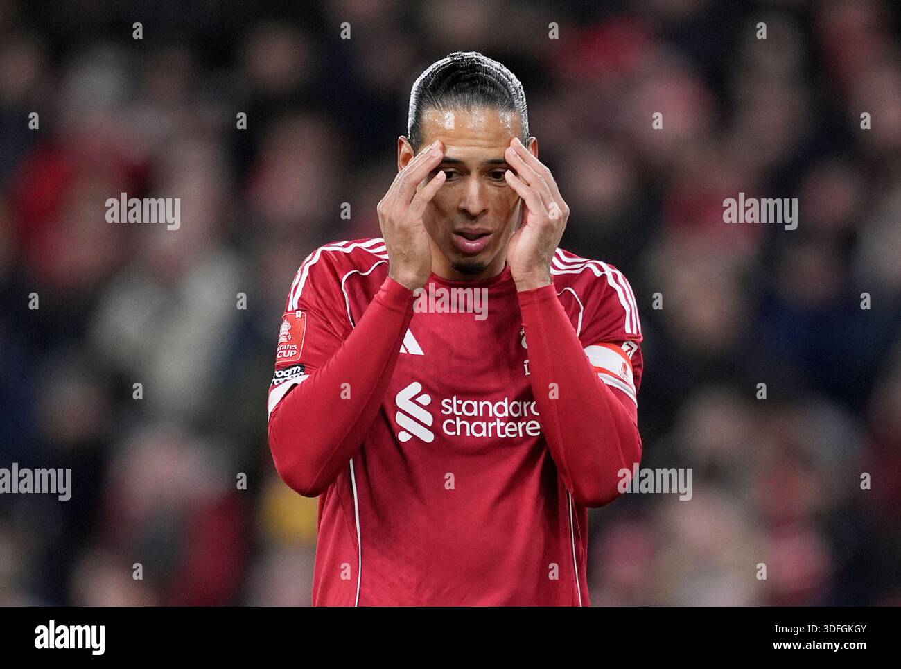 Liverpool's Virgil van Dijk during the Emirates FA Cup third round ...