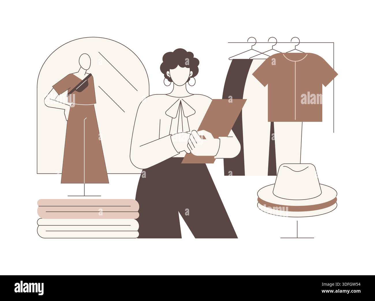 Opening a showroom isolated cartoon vector illustrations Stock Vector ...