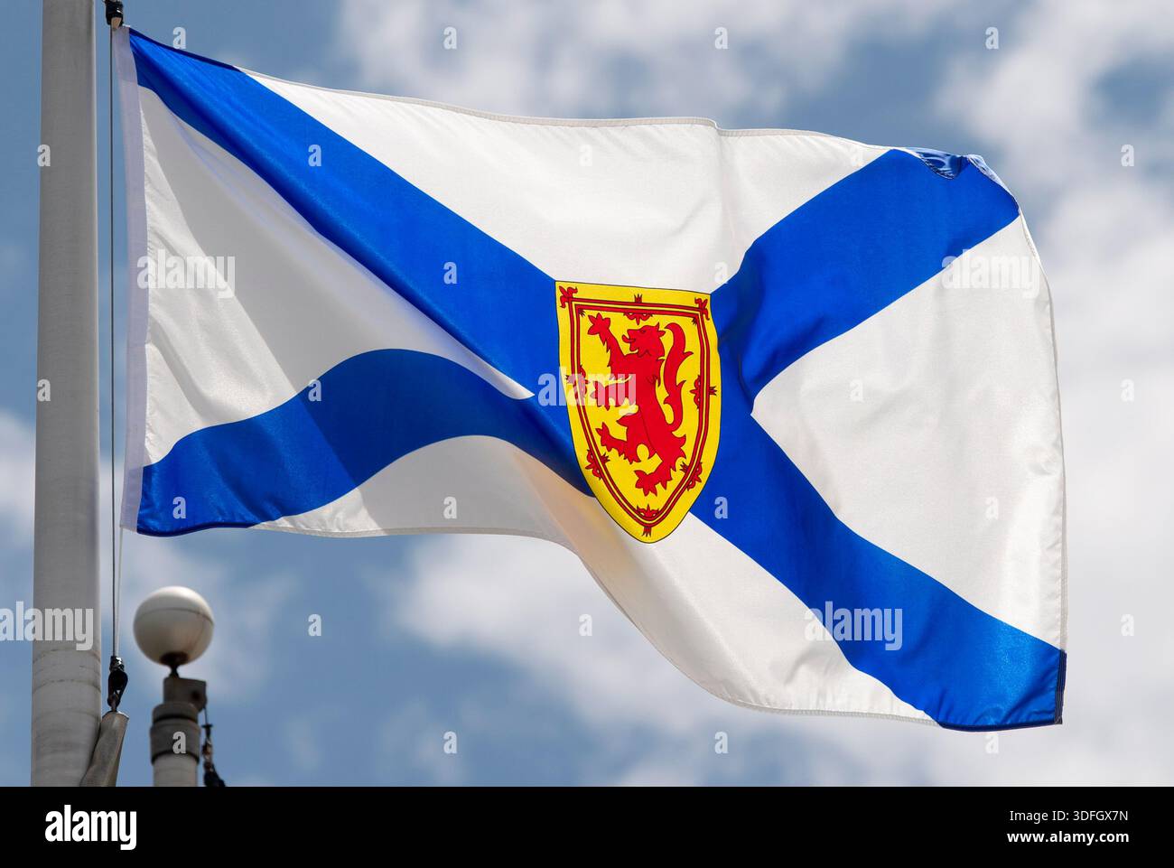 Nova Scotia's provincial flag flies in Ottawa on July 3, 2020. THE ...