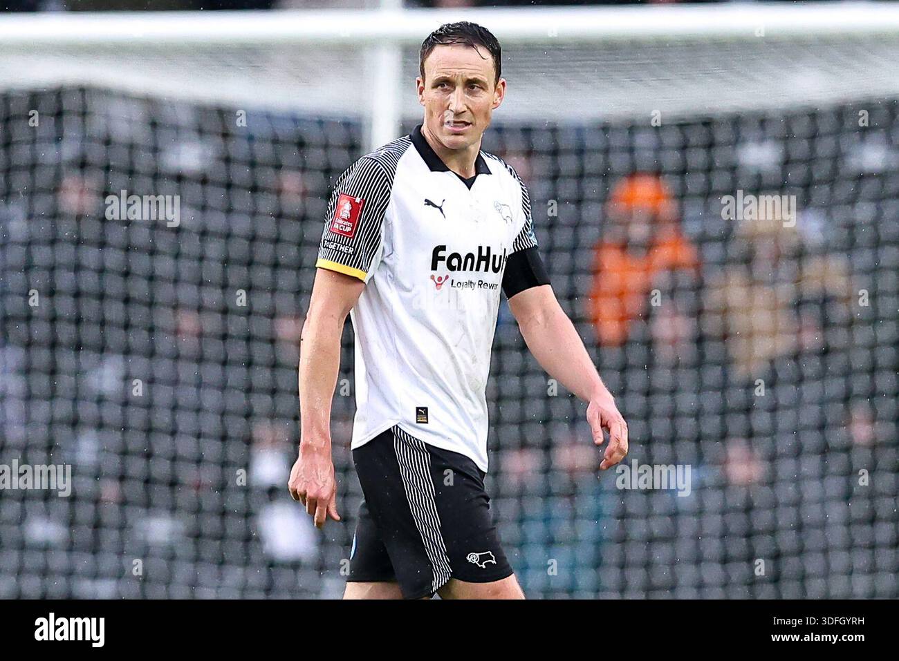 Danny Batth of Derby County during the Derby County v Leeds United ...
