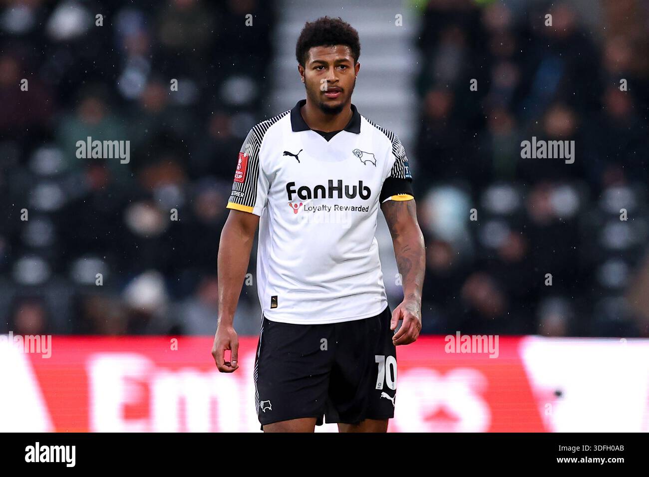 Rhian Brewster of Derby County during the Derby County v Leeds United ...
