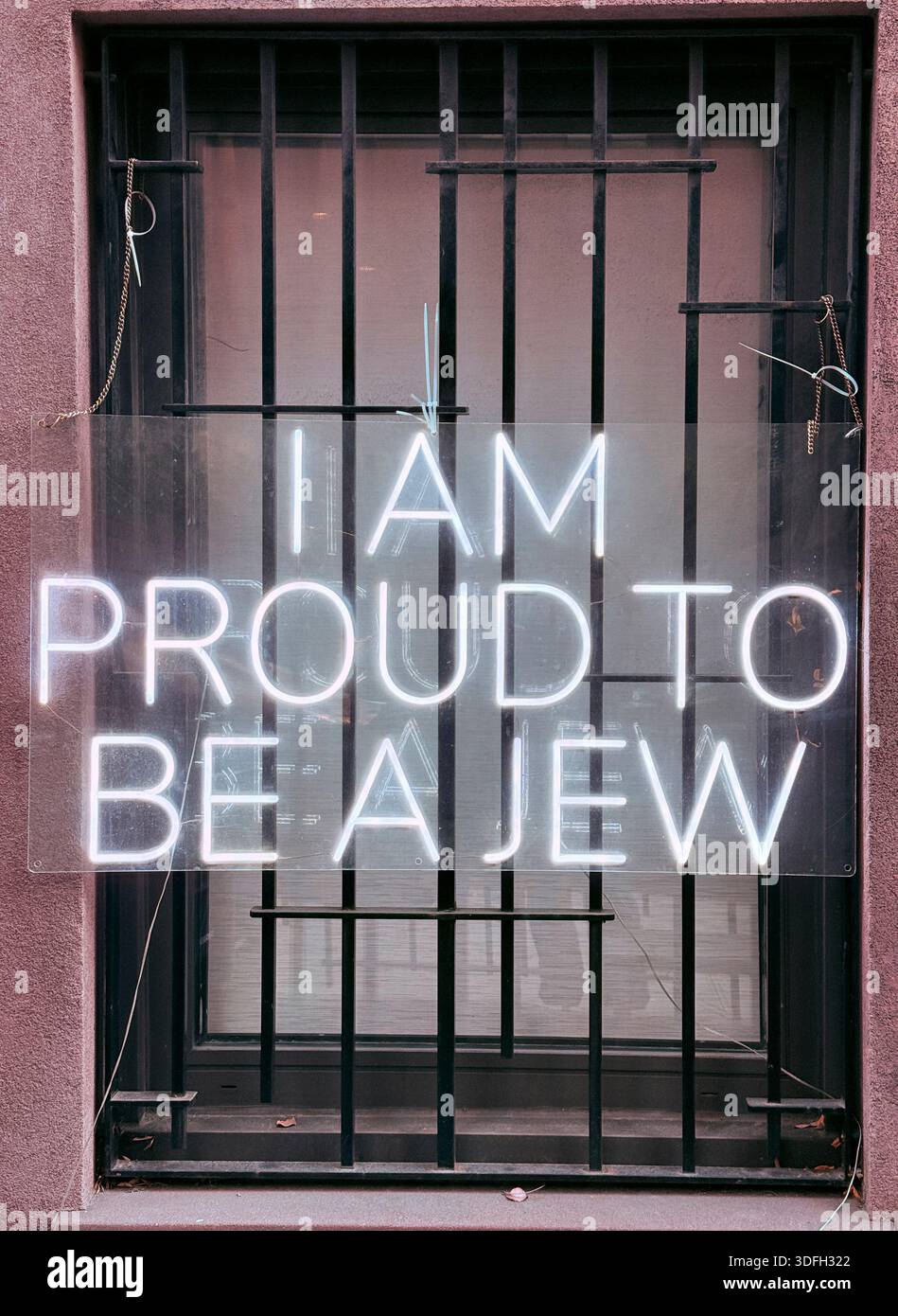 I am proud to be a jew sign neon jewish hi-res stock photography and ...