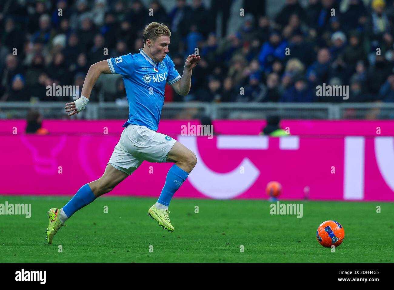 Rasmus Winther Hojlund of SSC Napoli seen in action during Serie A 2025 ...