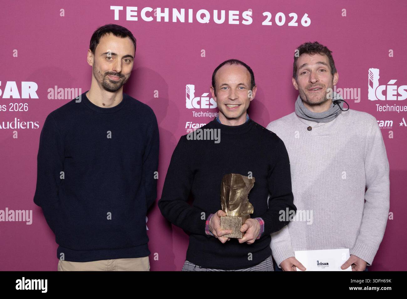 Charles Le Morvan, Pierre-Yves Gauthier and Matthieu Pradeau attends ...