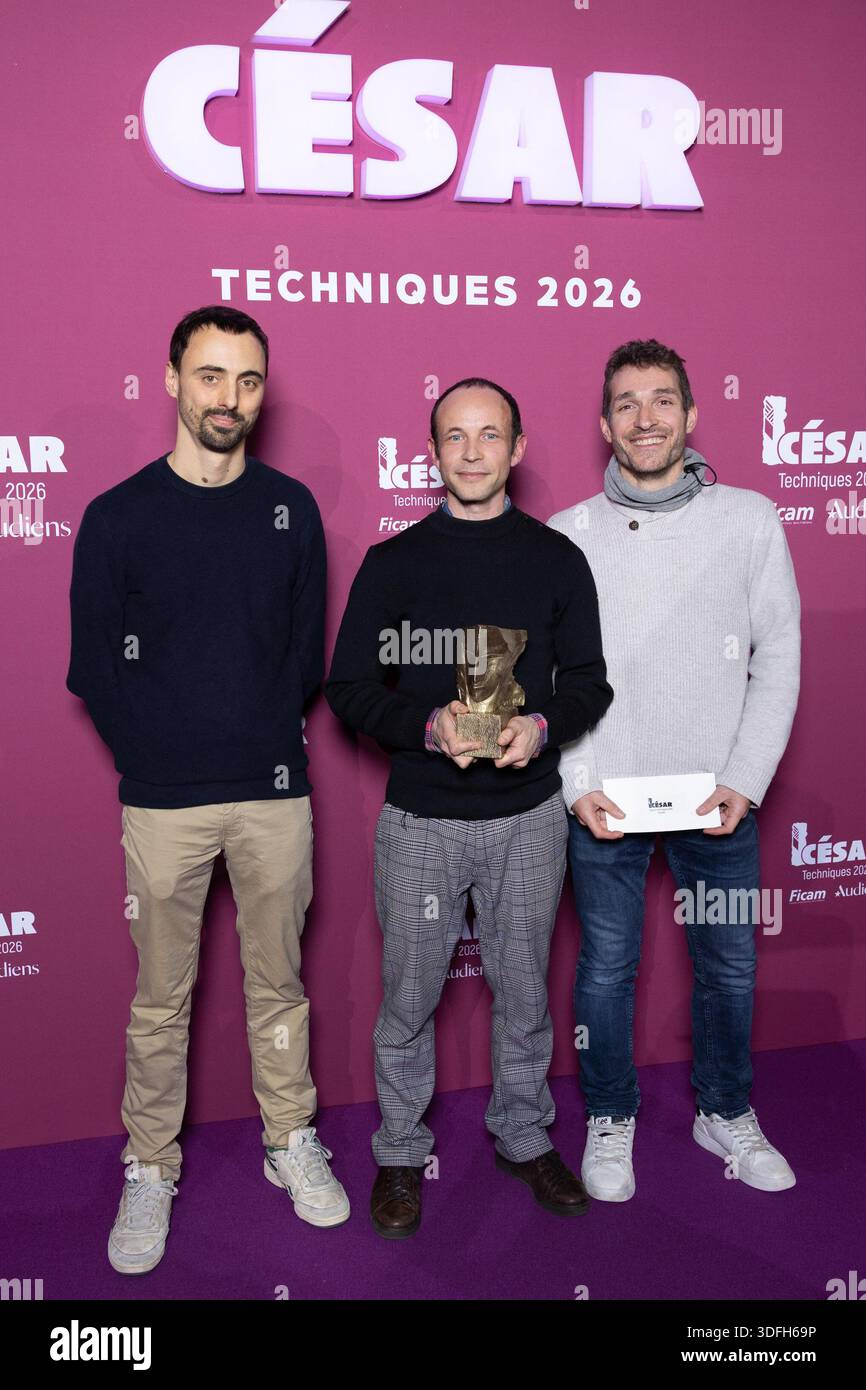 Charles Le Morvan, Pierre-Yves Gauthier and Matthieu Pradeau attends ...