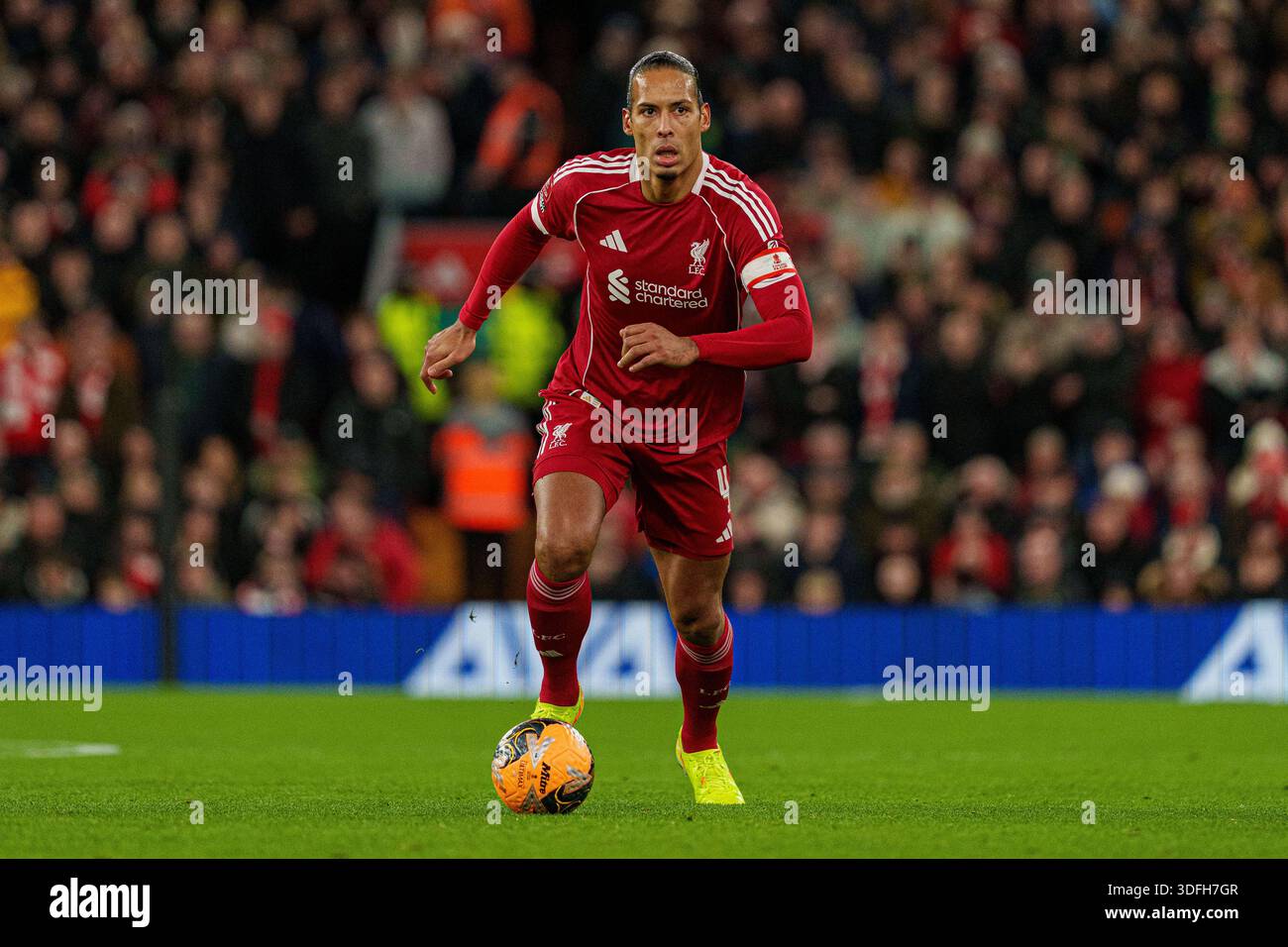 Virgil van Dijk of Liverpool is seen in action during the Emirates FA ...