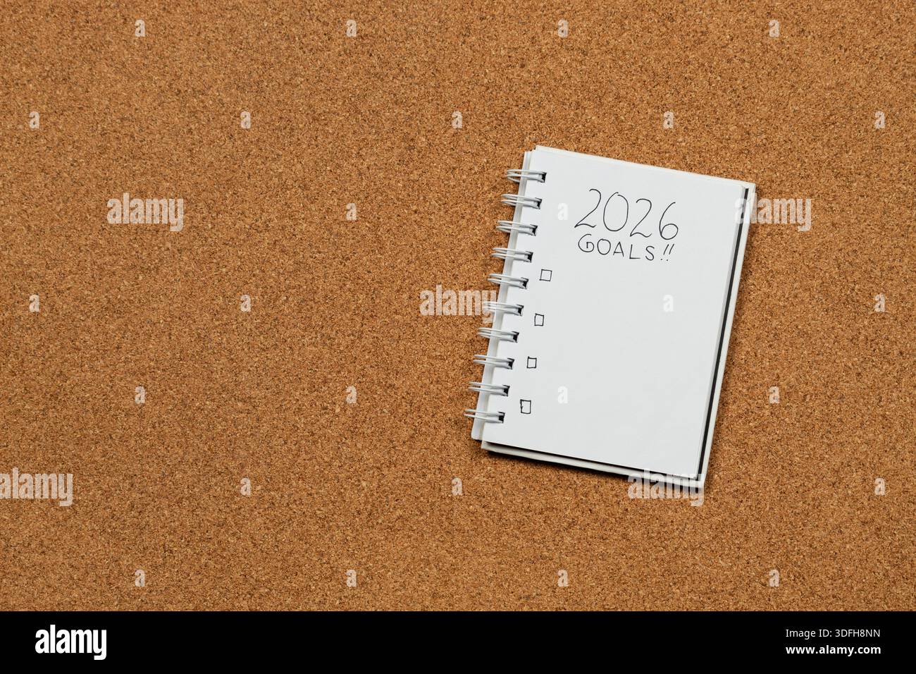 Close up writing 2026 goals hi-res stock photography and images - Alamy