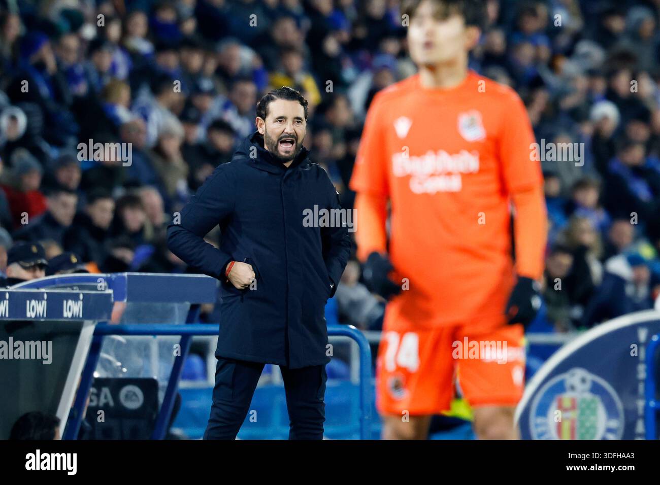Jose Bordalas (Getafe), Takefusa Kubo (Sociedad), JANUARY 9, 2026 ...