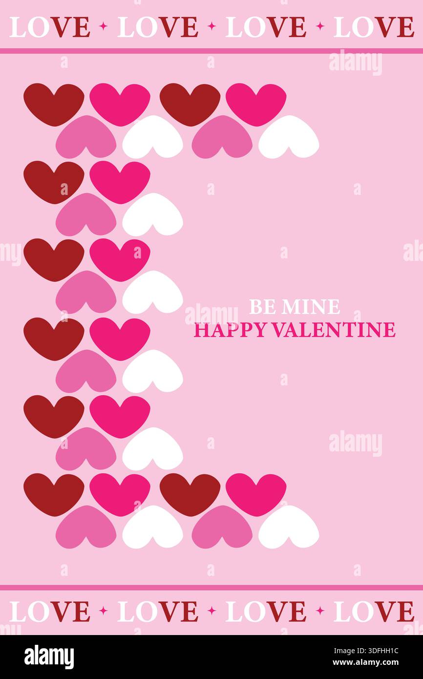 Modern abstract heart illustration with bold shapes and smooth ...