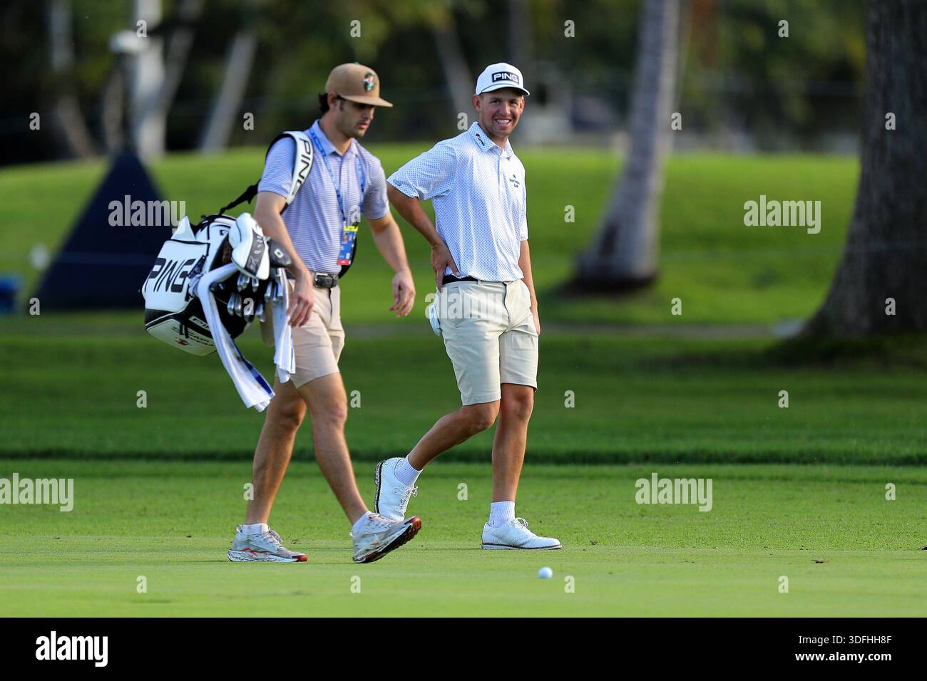 January 12, 2026 - Sam Stevens during a Practice Round prior to the ...