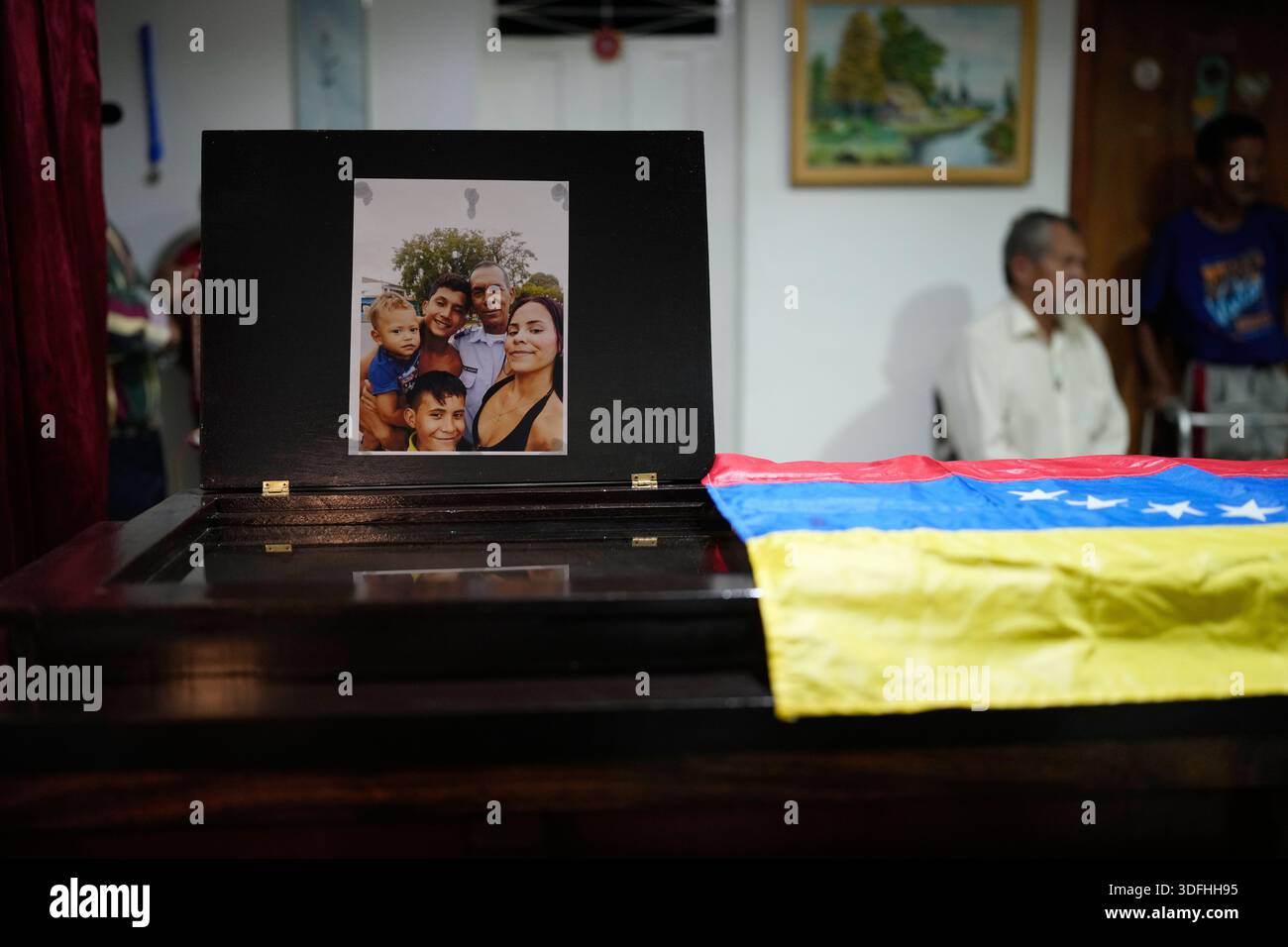A photo of Edilson Torres, a Venezuelan police officer who died in ...