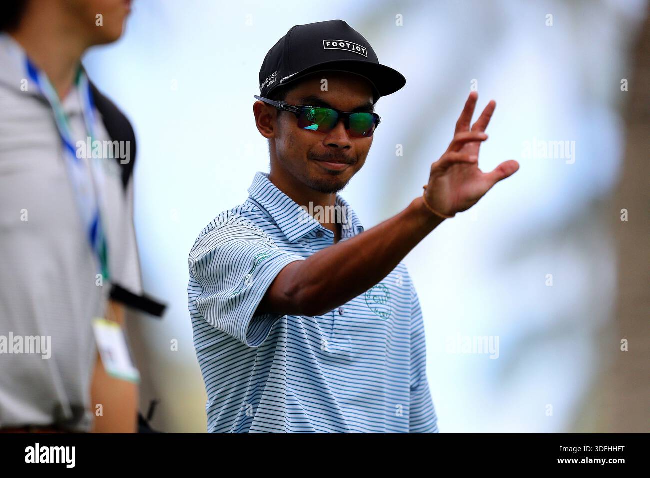 January 12, 2026 - Anson Cabello waves to the crowd during a Practice ...