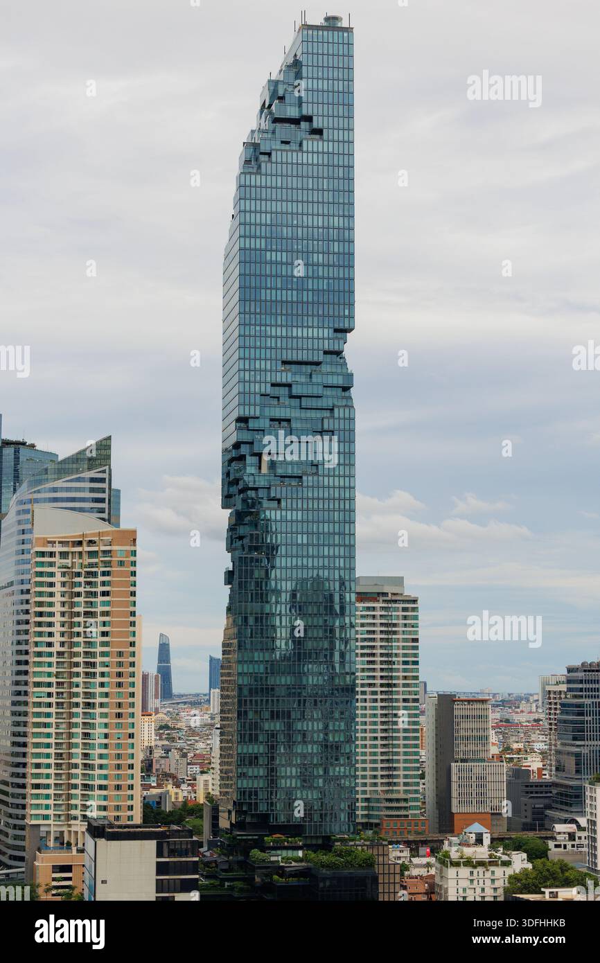 Bangkok, June 14, 2025. View of the MahaNakhon building in the Bang Rak ...