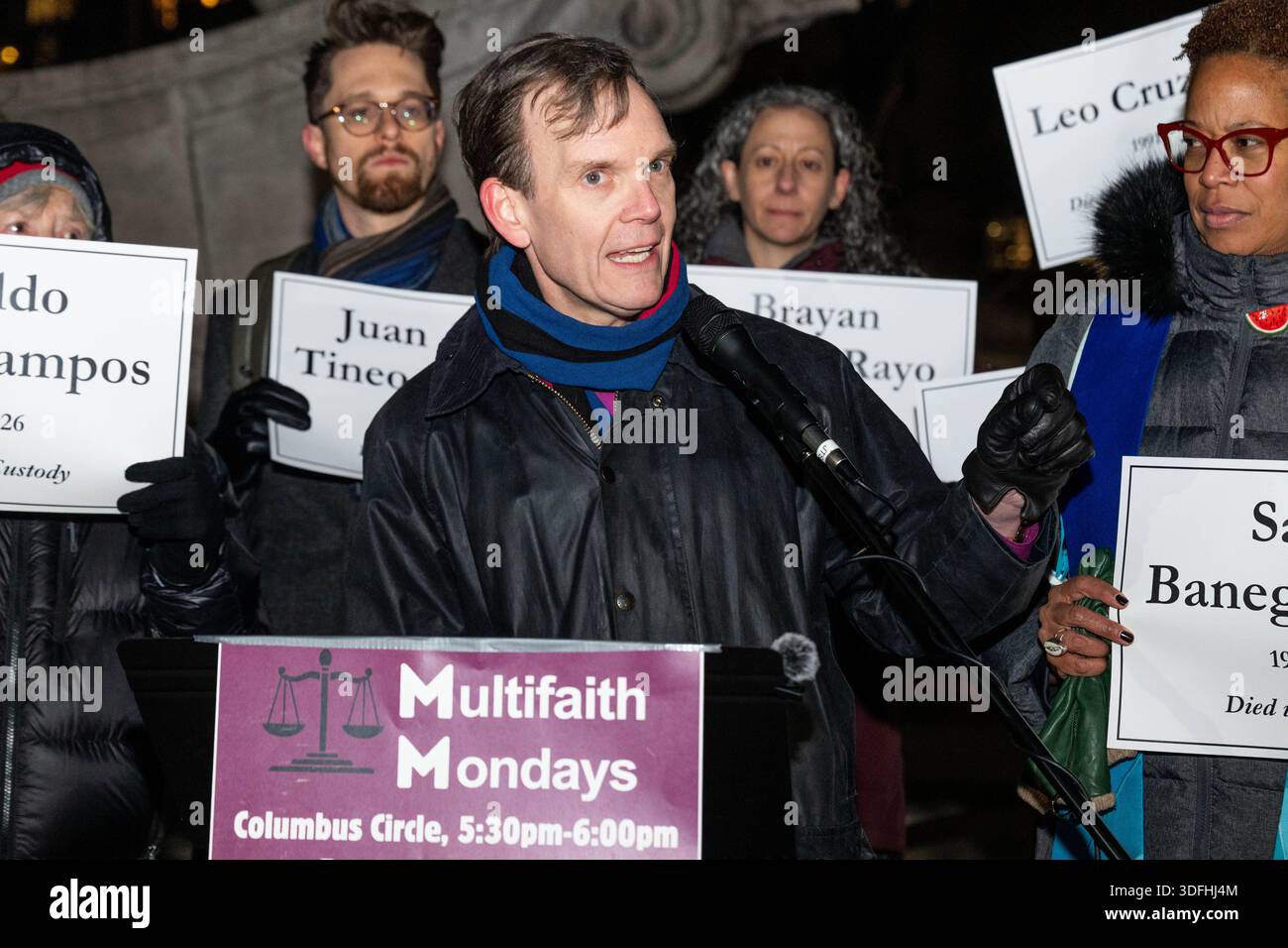 Rt. Rev. Matt Heyd, Episcopal Bishop of NY, speaking at an Interfaith ...