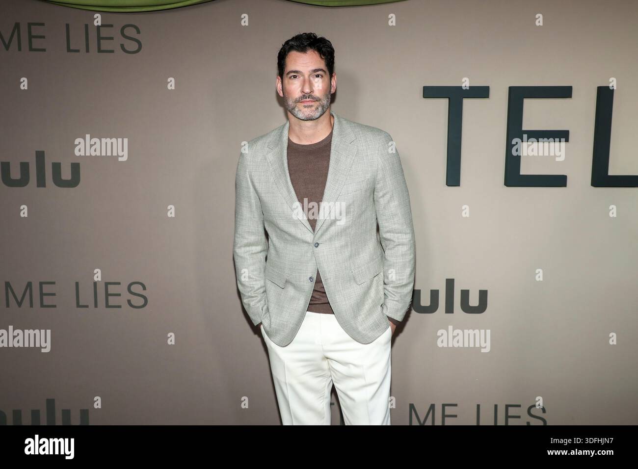 Actor Tom Ellis attends the special screening of Hulu's "Tell Me Lies ...