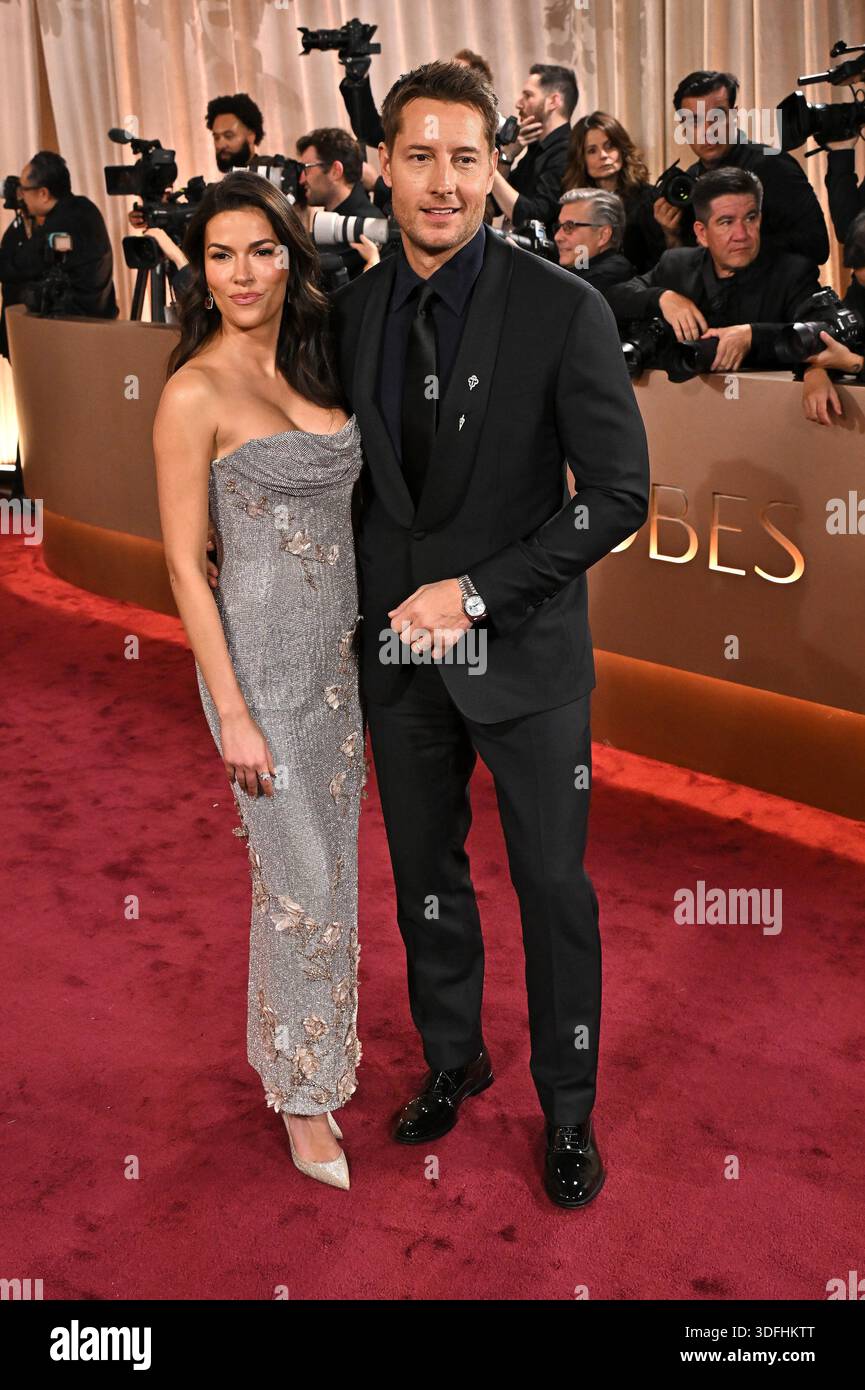 Sofia Pernas and Justin Hartley arriving at the 83rd Annual Golden ...
