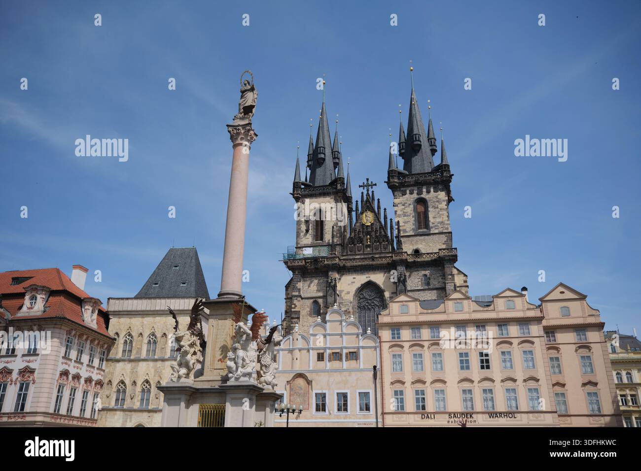 A captivating view of Prague's iconic Old Town Square, featuring the ...