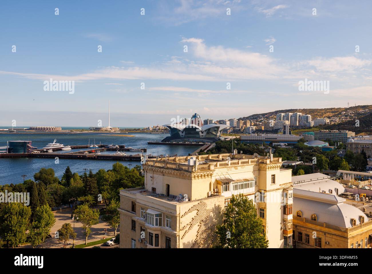 Baku May 16, 2025, Exterior view of the Baku city skyline from the top ...
