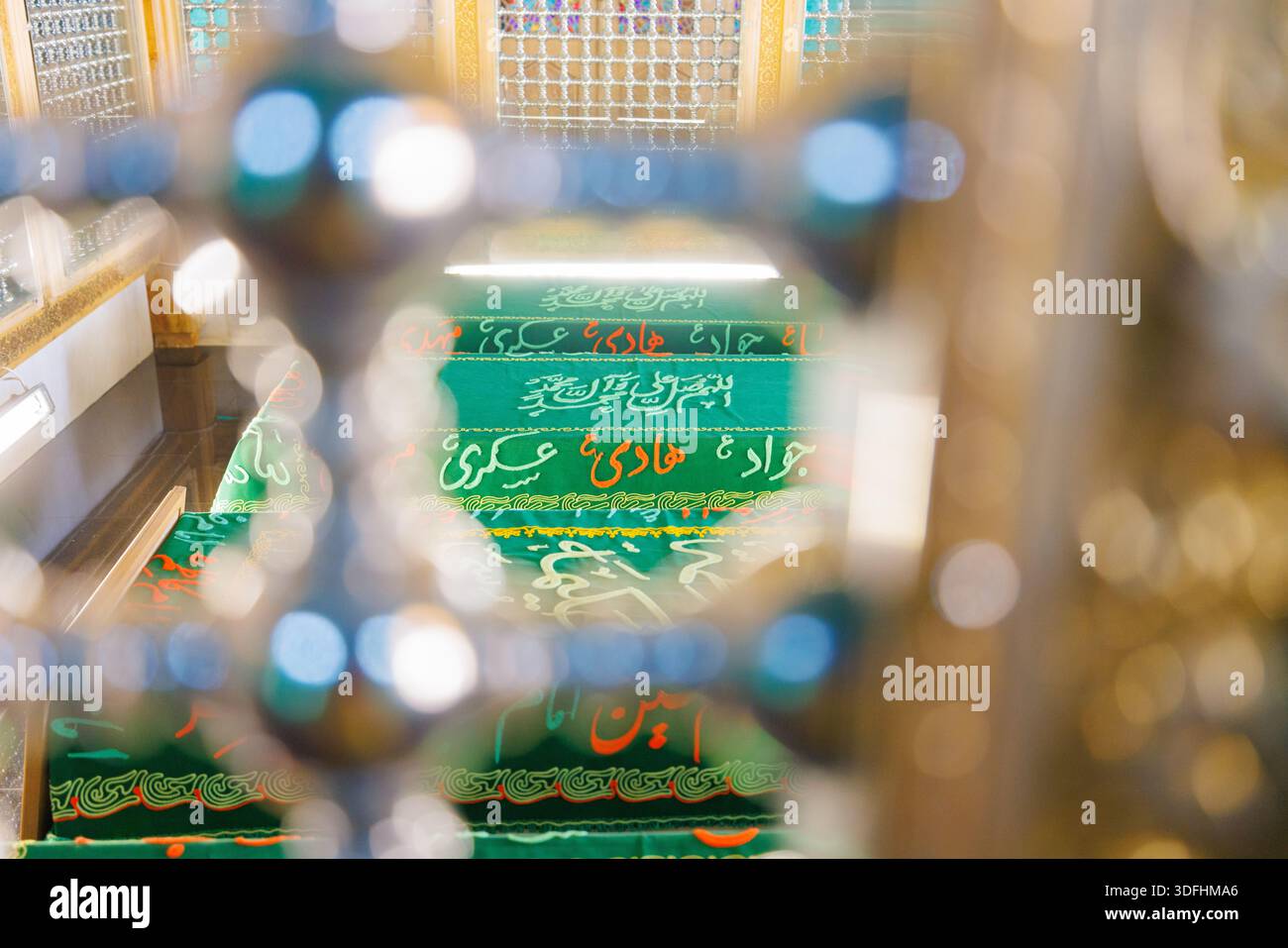 Bibiheybət, May 17, 2025. Interior view of prayer time at the sacred ...