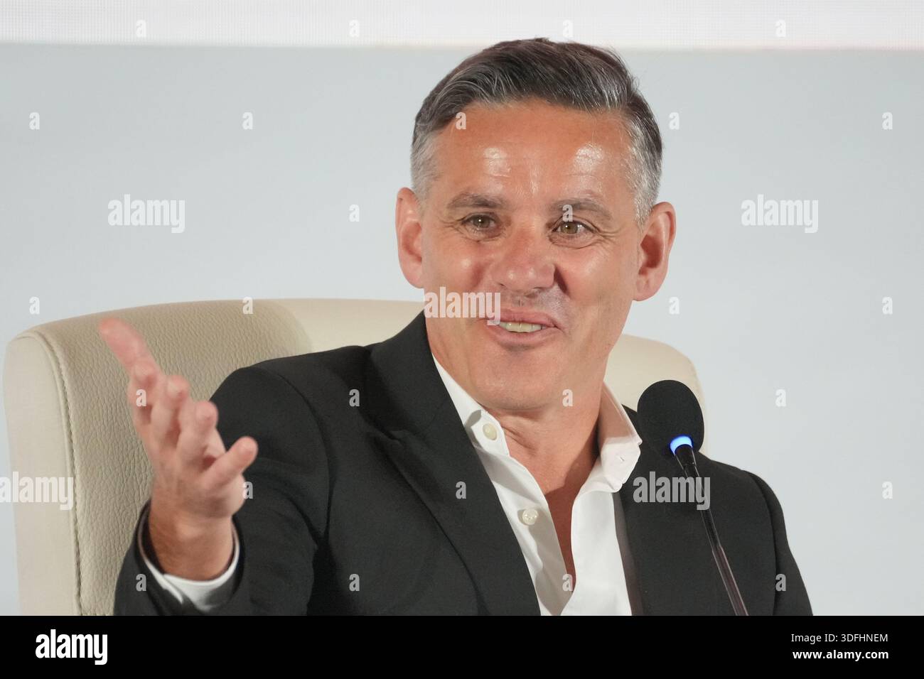 Newly appointed head coach of Indonesia's national soccer team John ...