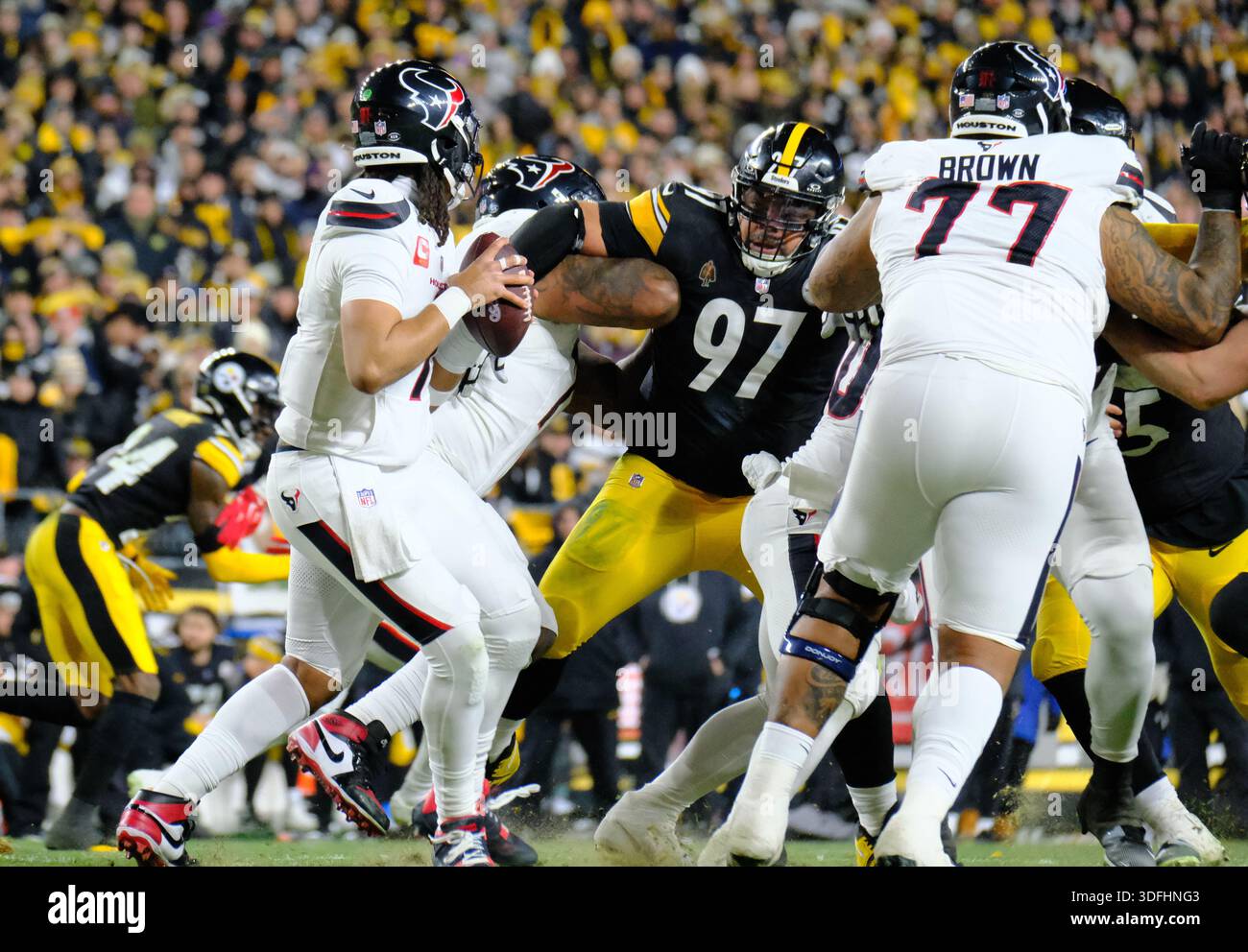 Jan 12, 2025: Cameron Heyward #97 during the Pittsburgh Steelers vs ...