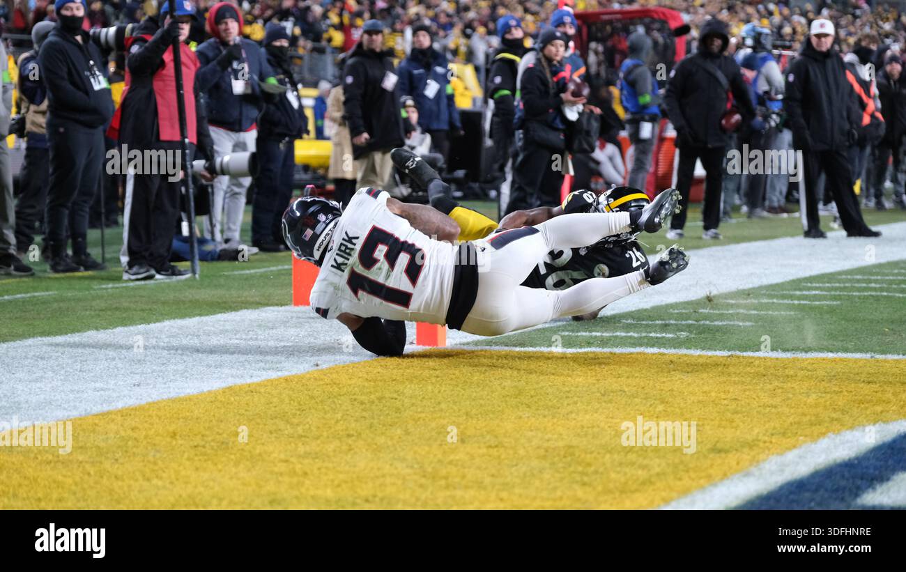 Jan 12, 2025: Christian Kirk #13 touchdown during the Pittsburgh ...