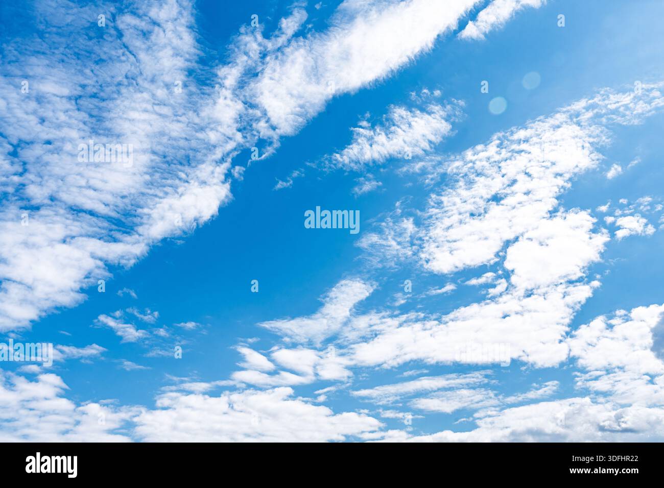Beautiful Blue Sky with White Clouds A Serene and Peaceful Atmosphere ...