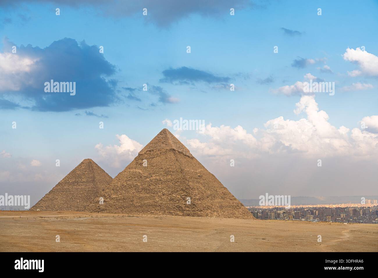 Majestic Pyramids of Giza Under a Cloudy Sky Ancient Wonders of the ...