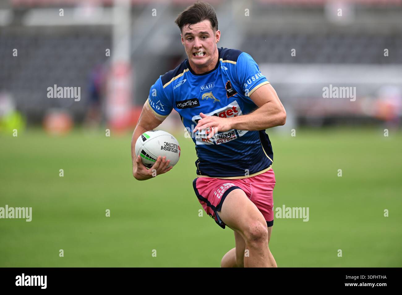 Eli McKay in action during a NRL Dolphins' training session at Kayo ...