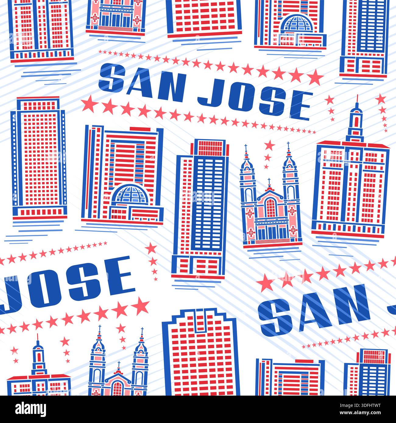 Red building california Stock Vector Images - Alamy