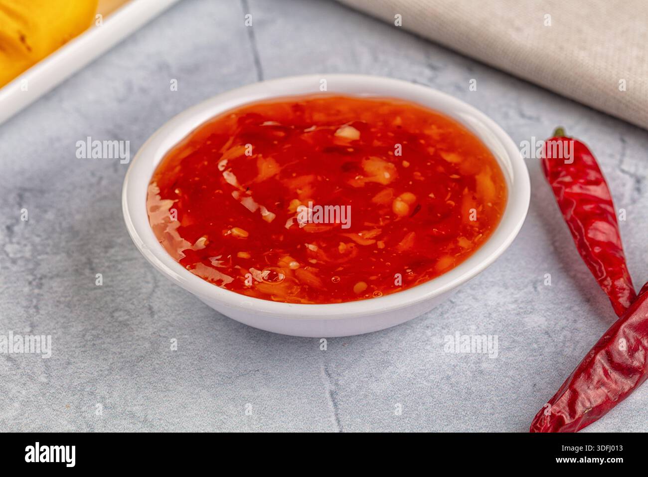 Sweet and spicy chili and pineapple sauce Stock Photo - Alamy