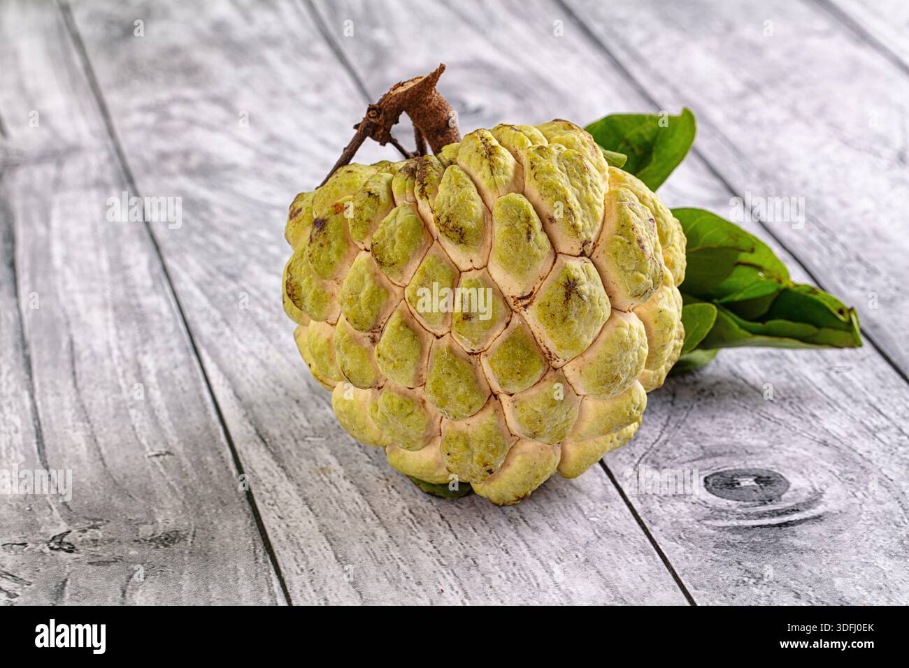 Tropical exotic fruit - green custard apple Stock Photo - Alamy