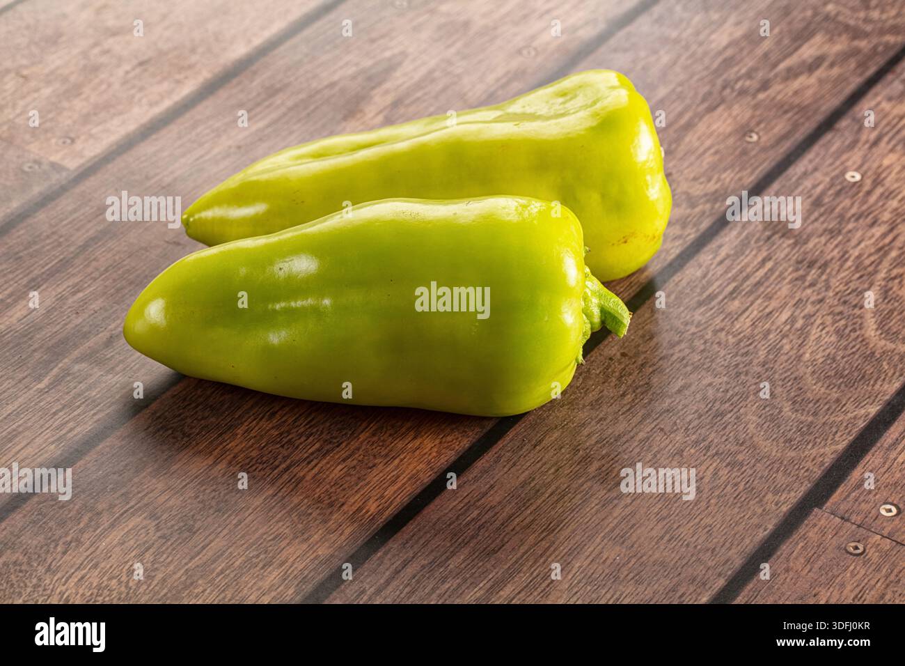 Green fresh sweet Bulgarian bell pepper Stock Photo - Alamy
