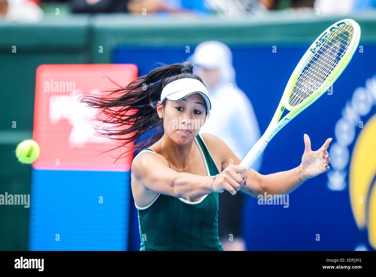 Priscilla Hon of Australia plays against Donna Veki? of Croatia (not ...