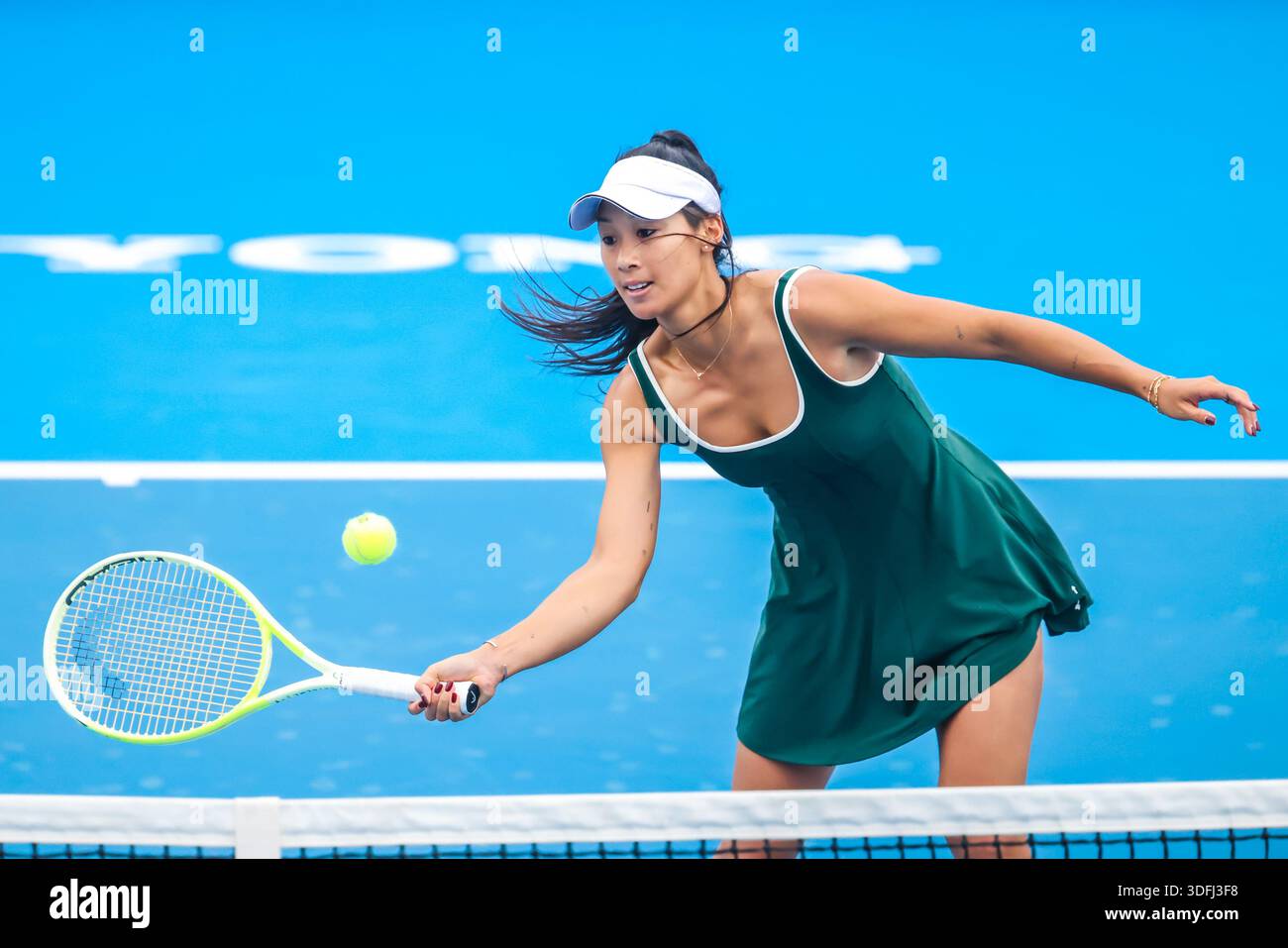 Priscilla Hon of Australia plays against Donna Veki? of Croatia (not ...