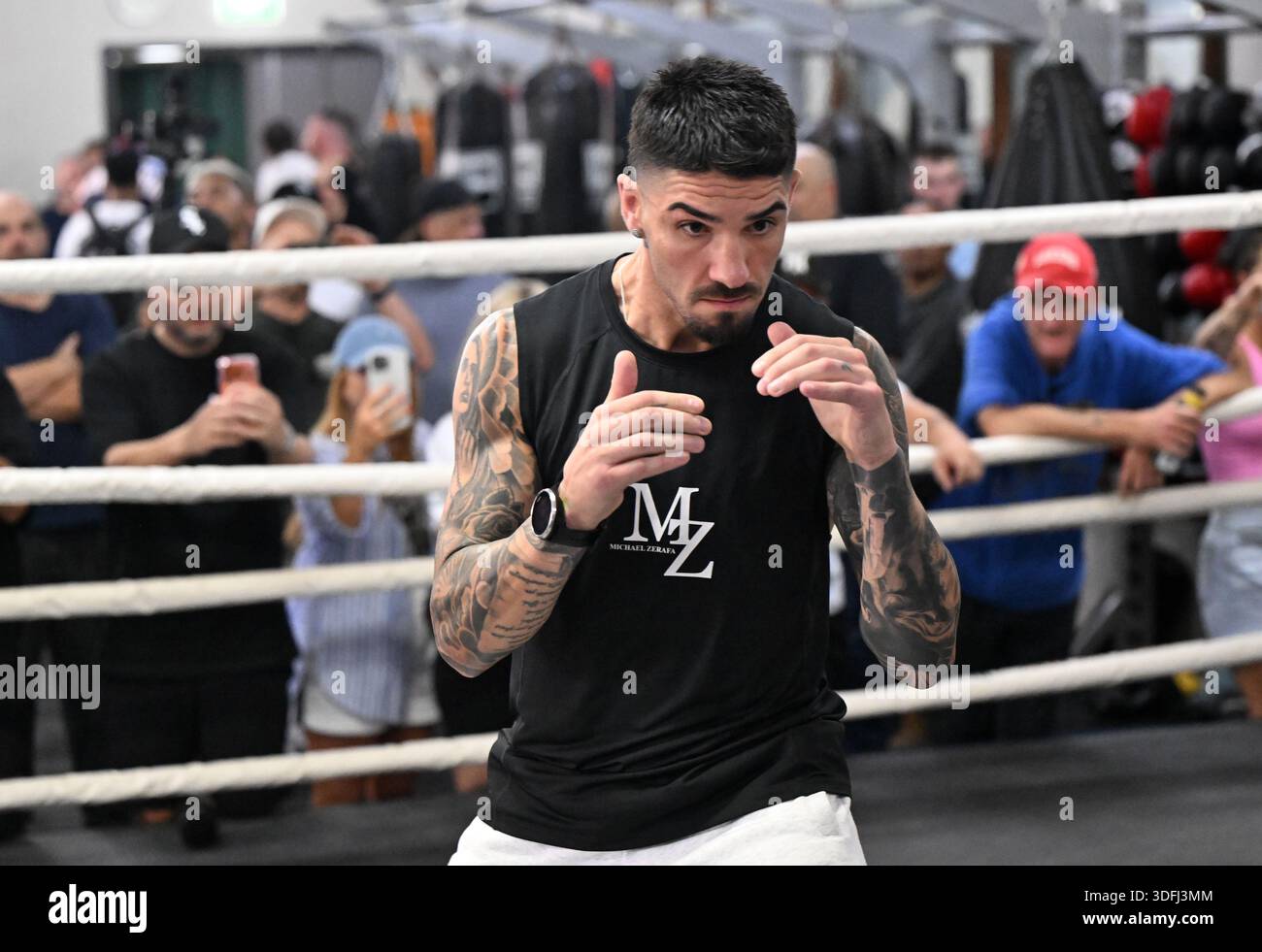 Brisbane, Australia. 13th Jan, 2026. Boxer Michael Zerafa is seem ...