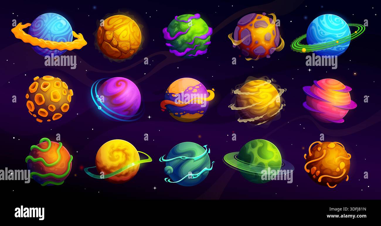 Asteroids ring Stock Vector Images - Alamy