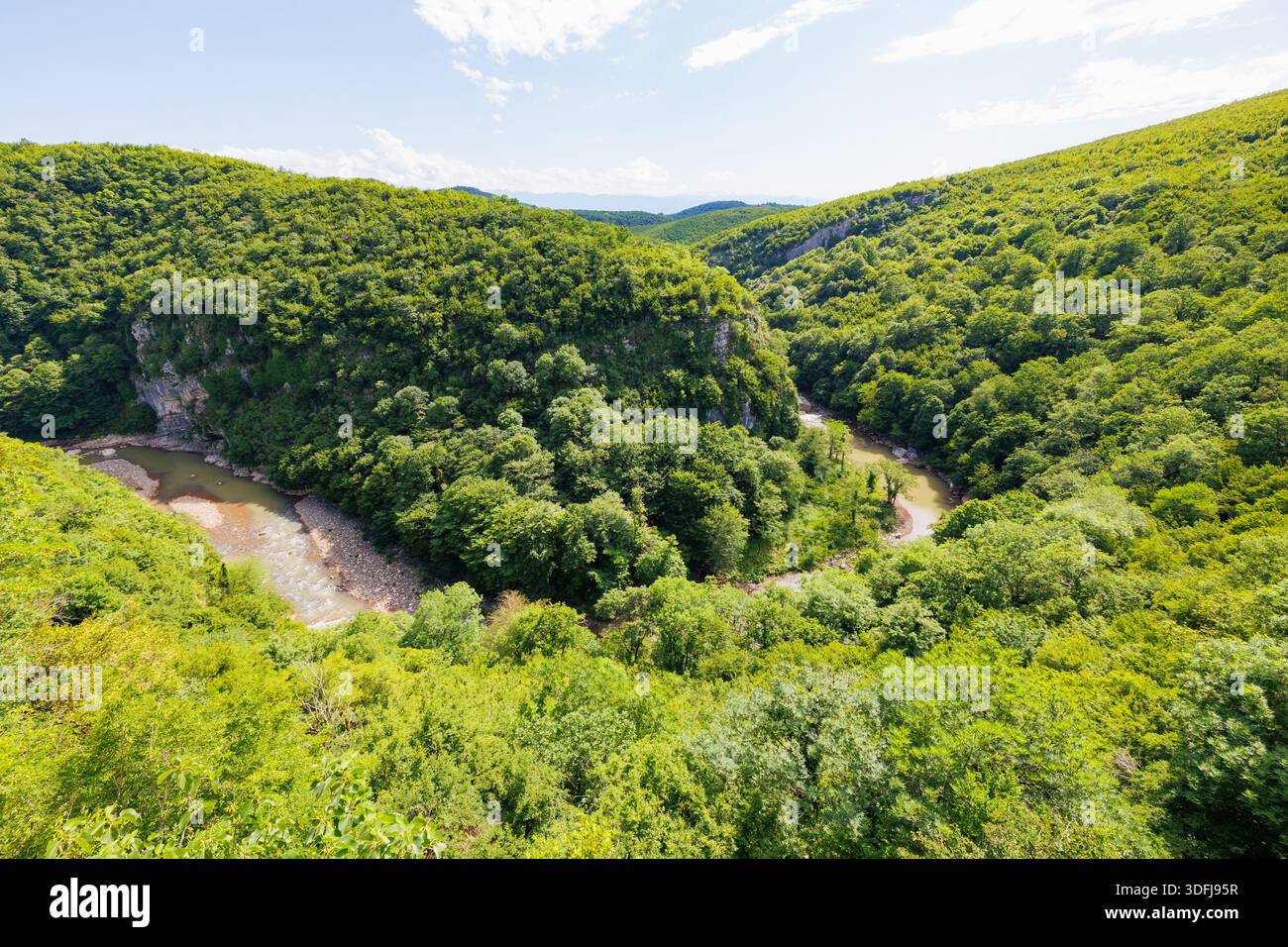 Kutaisi, May 20,2025. Scenic views of the mountains around Motsameta ...