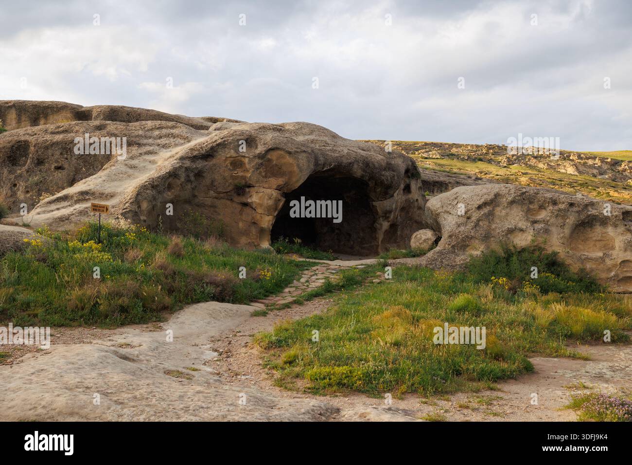 Uplistsikhe, May 21,2025. Scenic views of the ancient rock town of ...