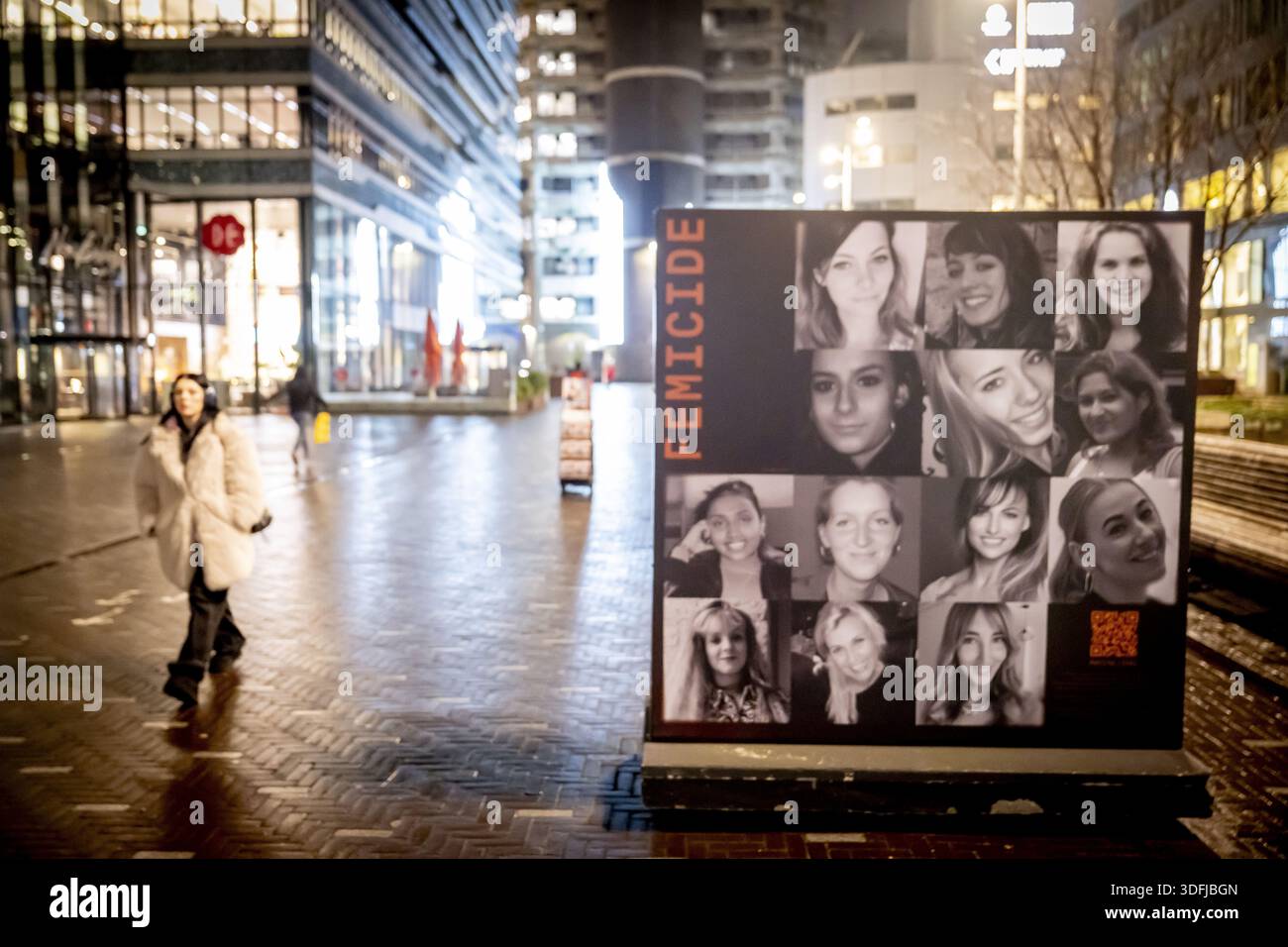 THE HAGUE - Femicide campaign. ROBIN UTRECHT /ANP netherlands out ...