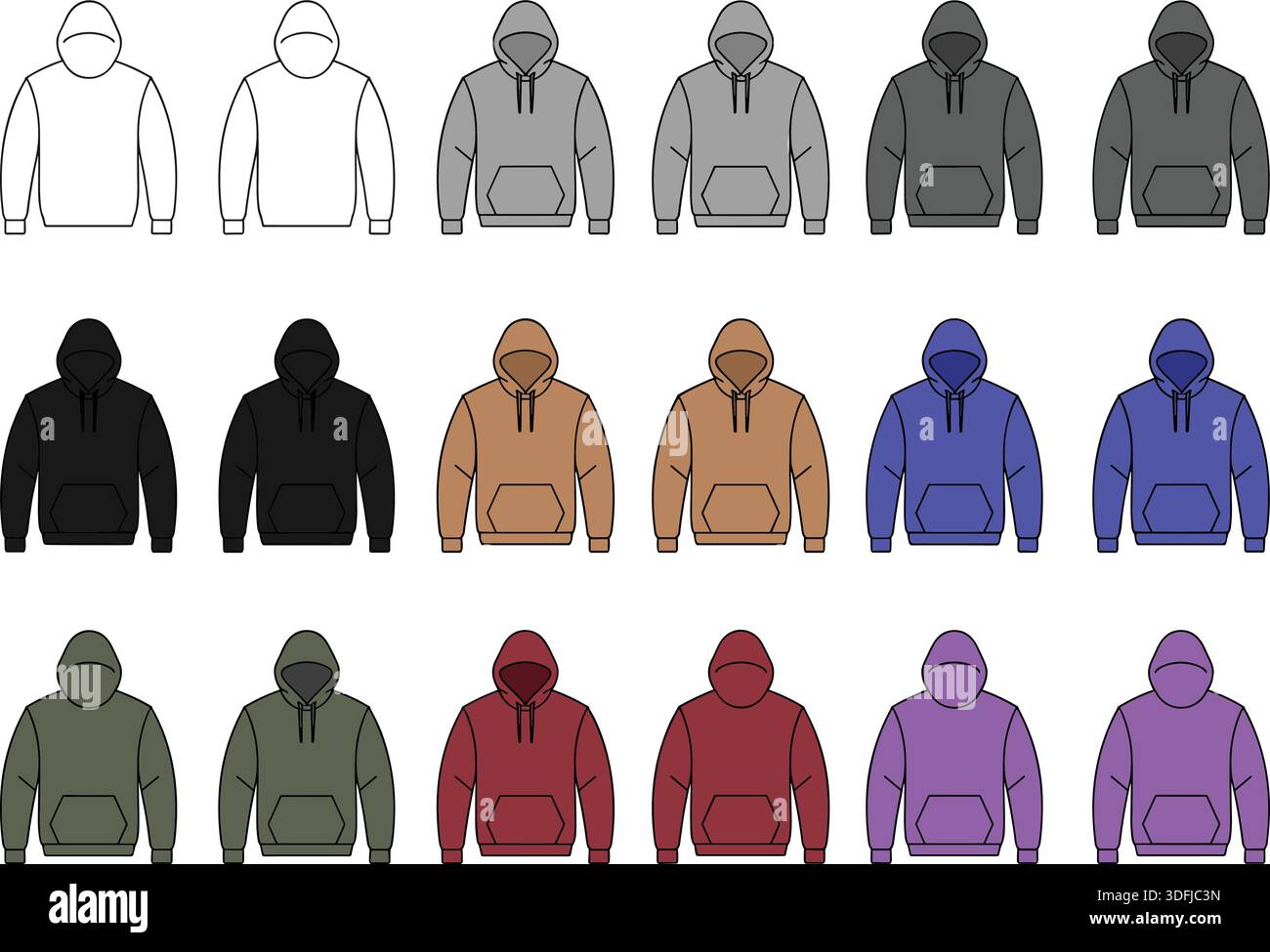 Sweatshirt fashion layout Stock Vector Images - Alamy