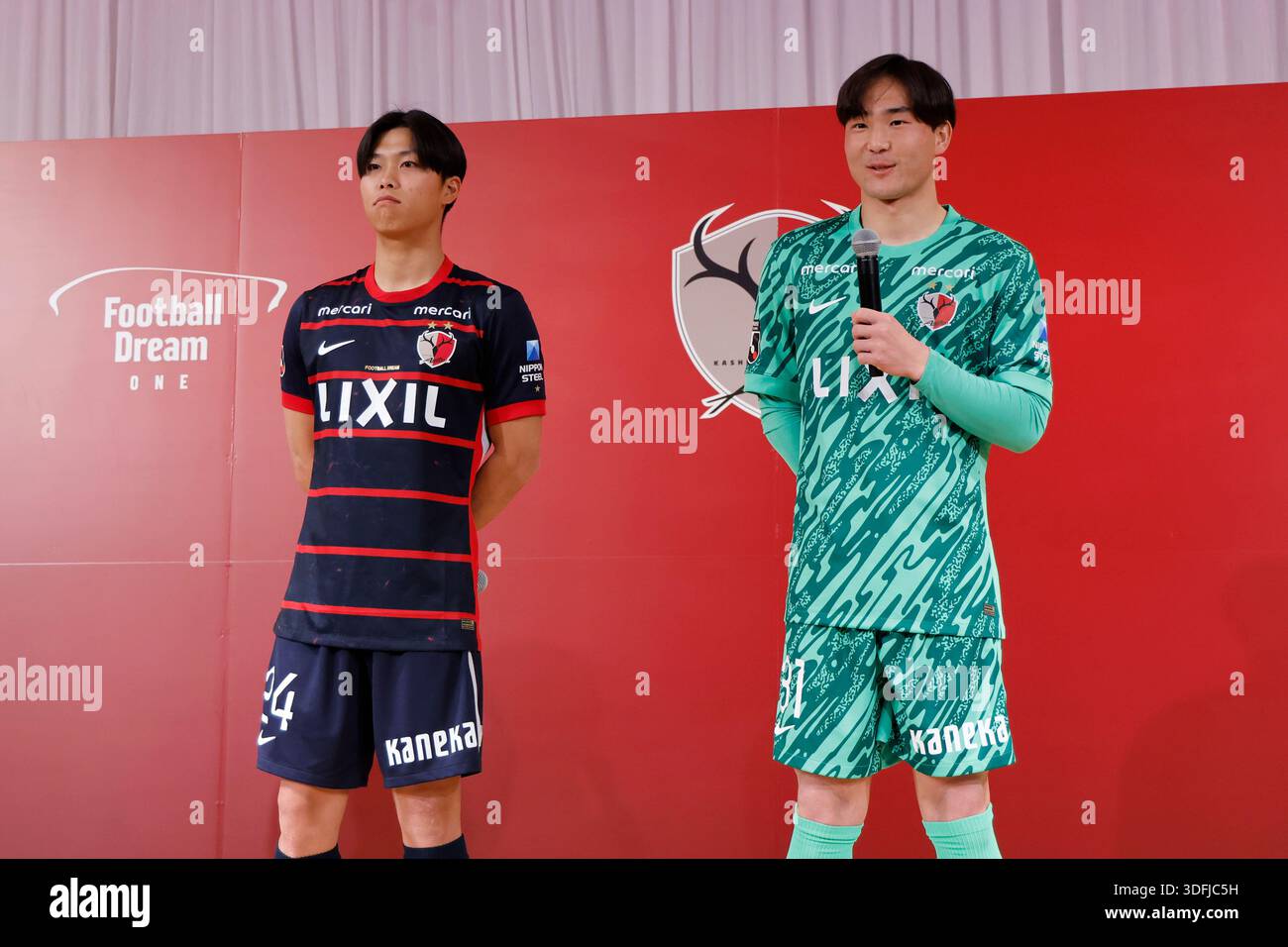 Ibaraki, Japan. 12th Jan, 2026. (L to R) Haruki Hayashi, Haruto Fujii ...