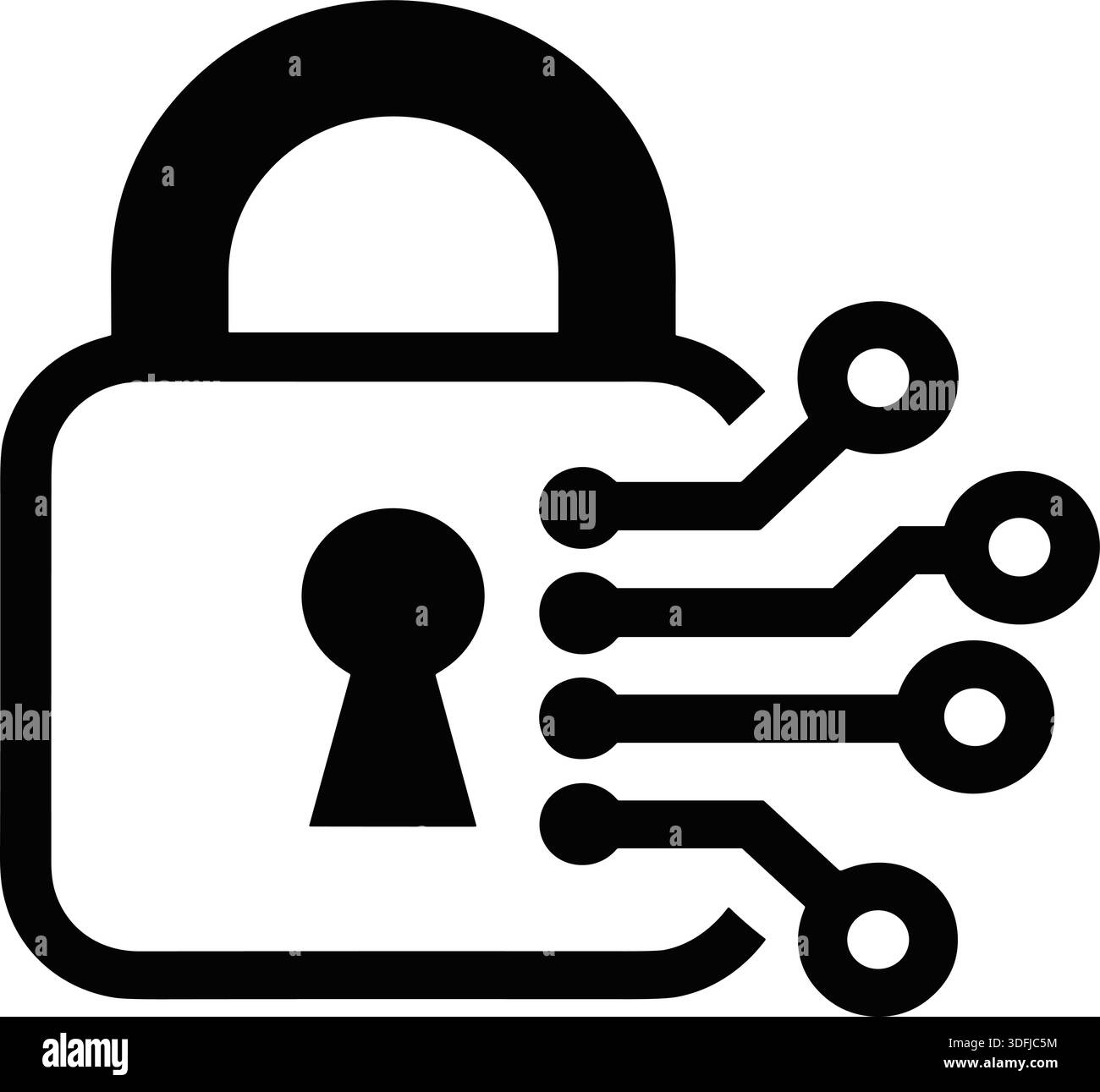Stylized black white cybersecurity hi-res stock photography and images ...