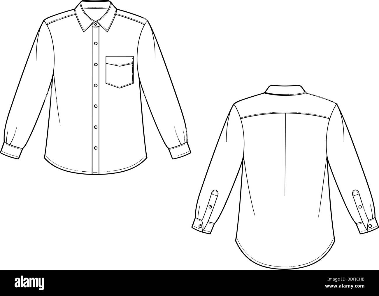 Back view Stock Vector Images - Alamy
