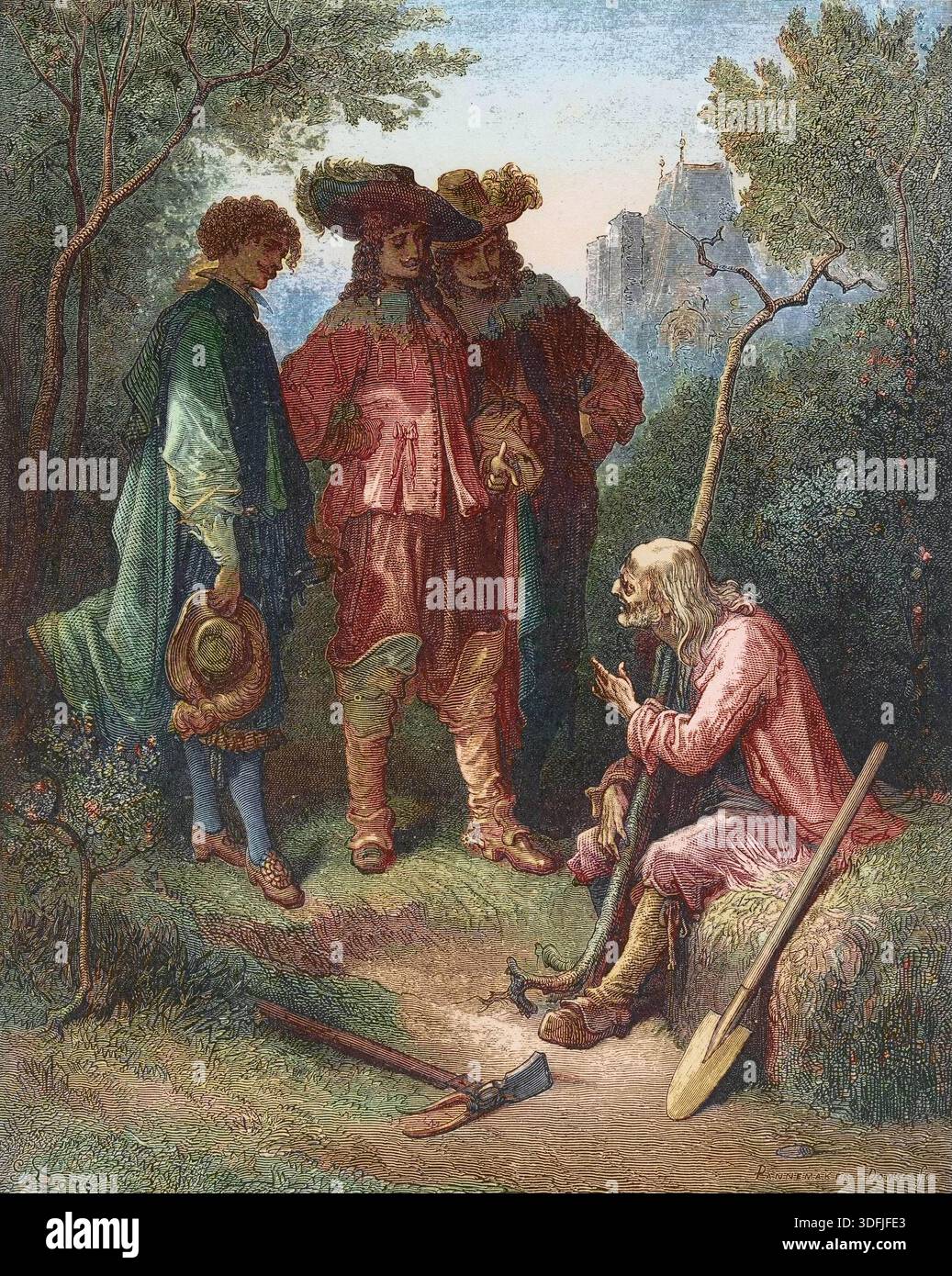 le vieillard et les trois jeunes hommes - the old man and the three ...