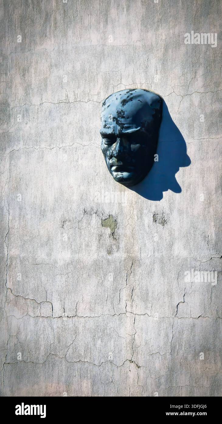 A relief mask sculpture of Mustafa Kemal Ataturk A relief mask ...