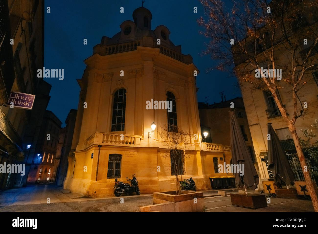 Building of neogothic church of Saint-Roche-de-Montpellier, france - 1 ...